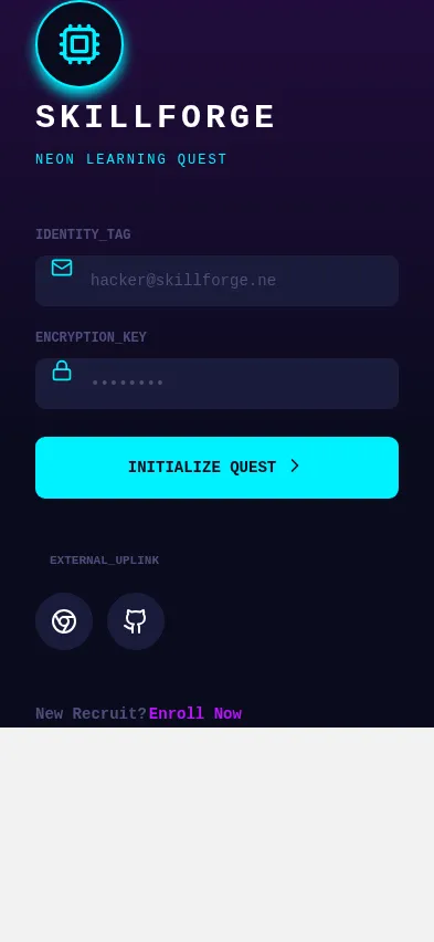 SkillForge: Neon Learning Quest