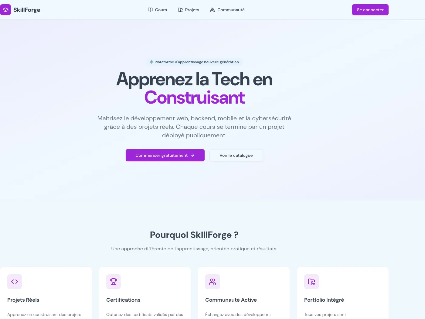 SkillForge Platform