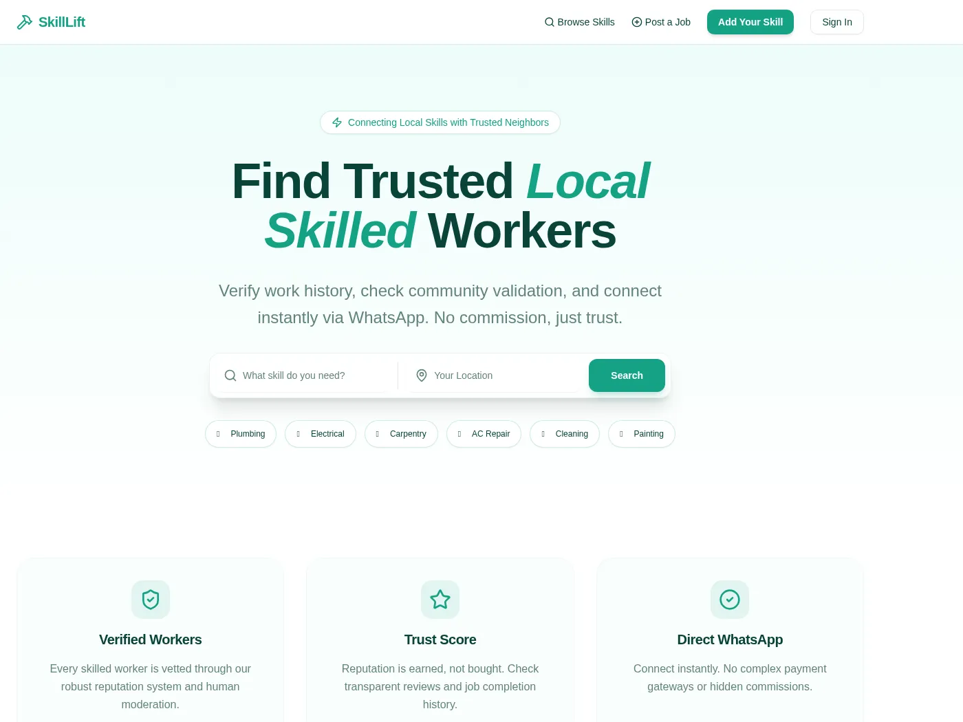 SkillLift Web Platform