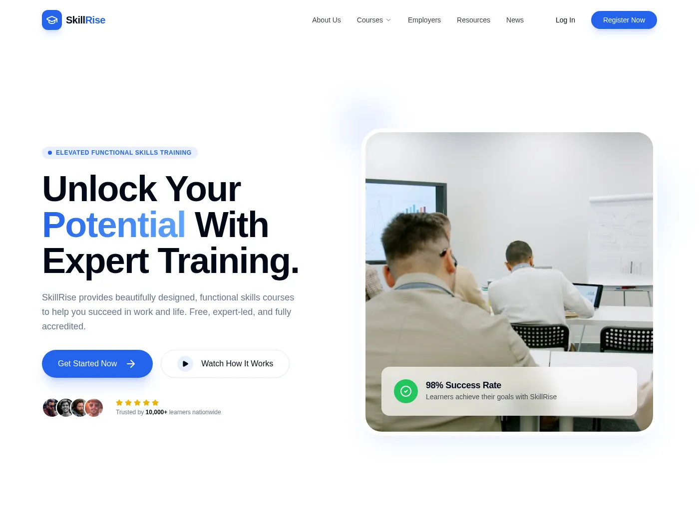 SkillRise Web Redesign