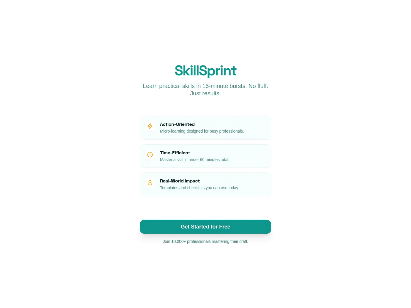 SkillSprint