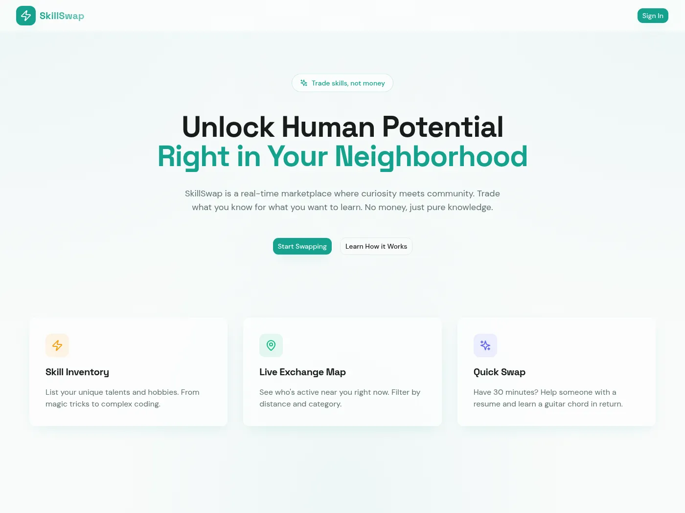 SkillSwap Marketplace