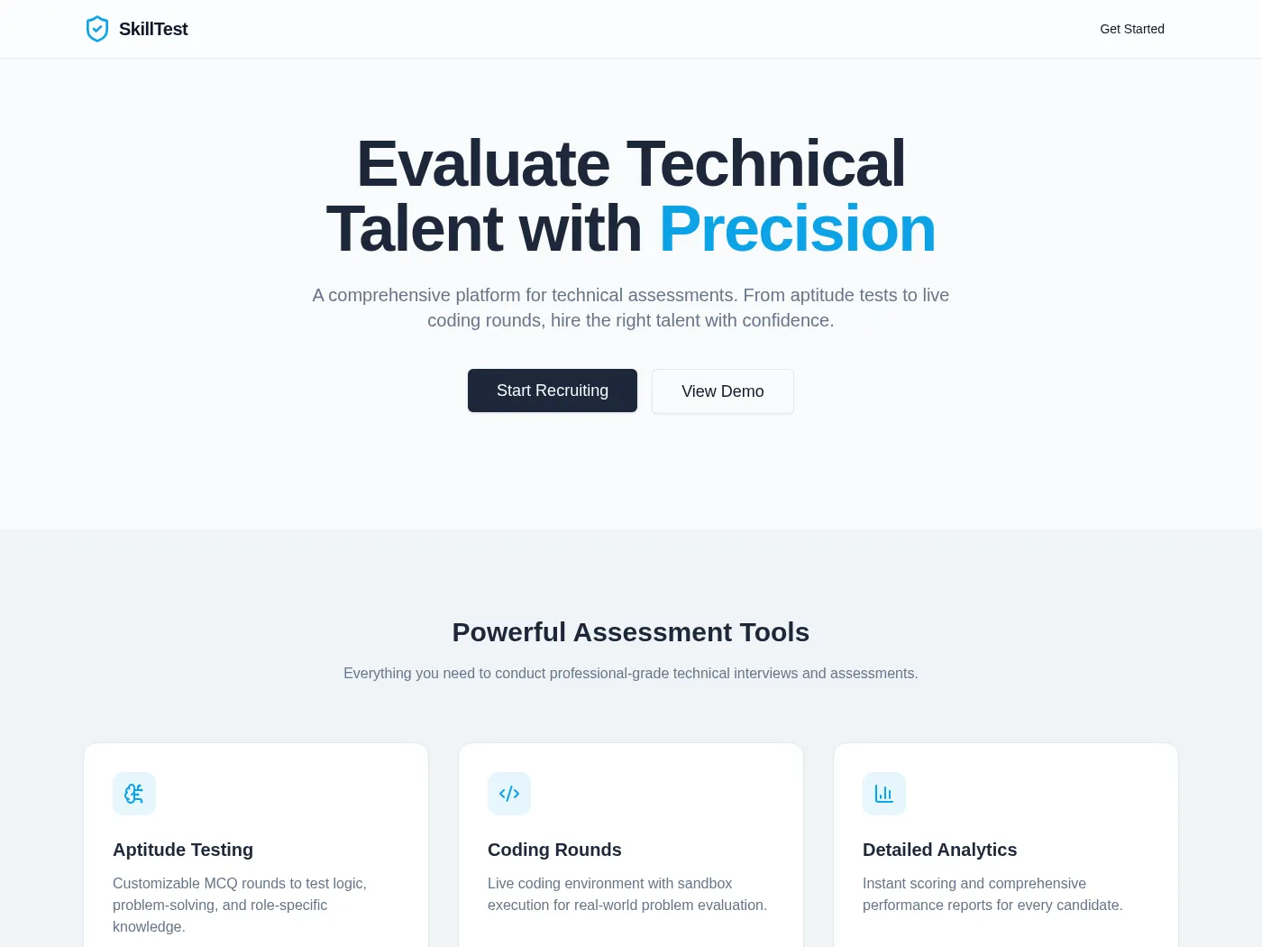 SkillTest Platform