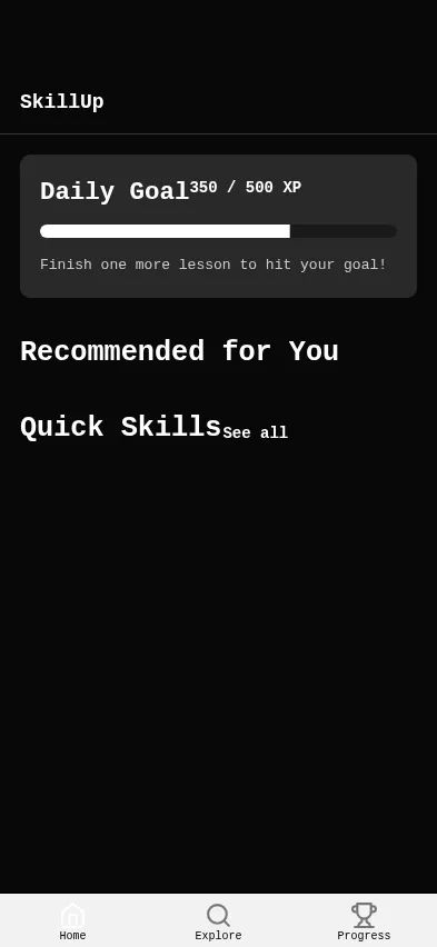 SkillUp in 5 Minutes