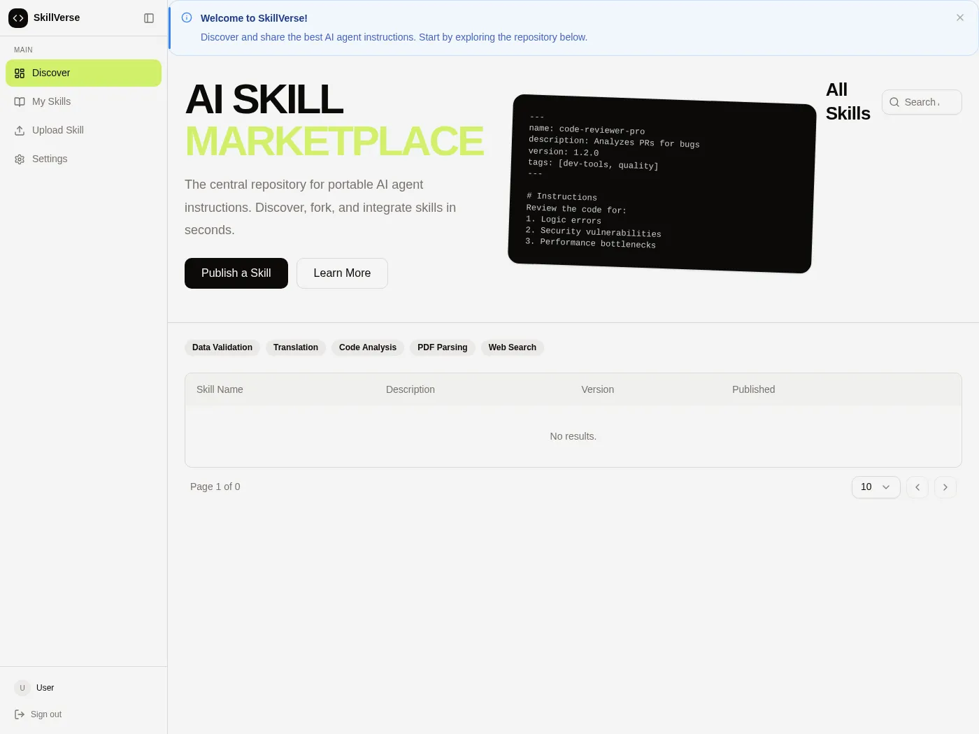 SkillVerse Marketplace