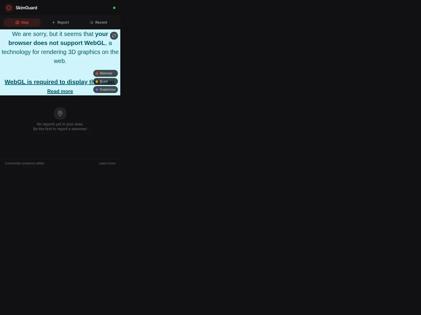 SkimGuard Map Extension