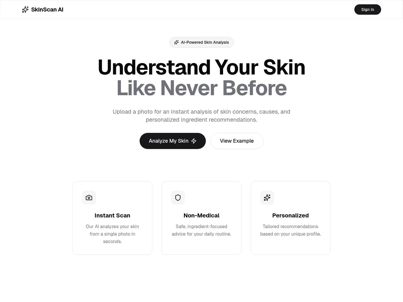 SkinScan AI Advisor
