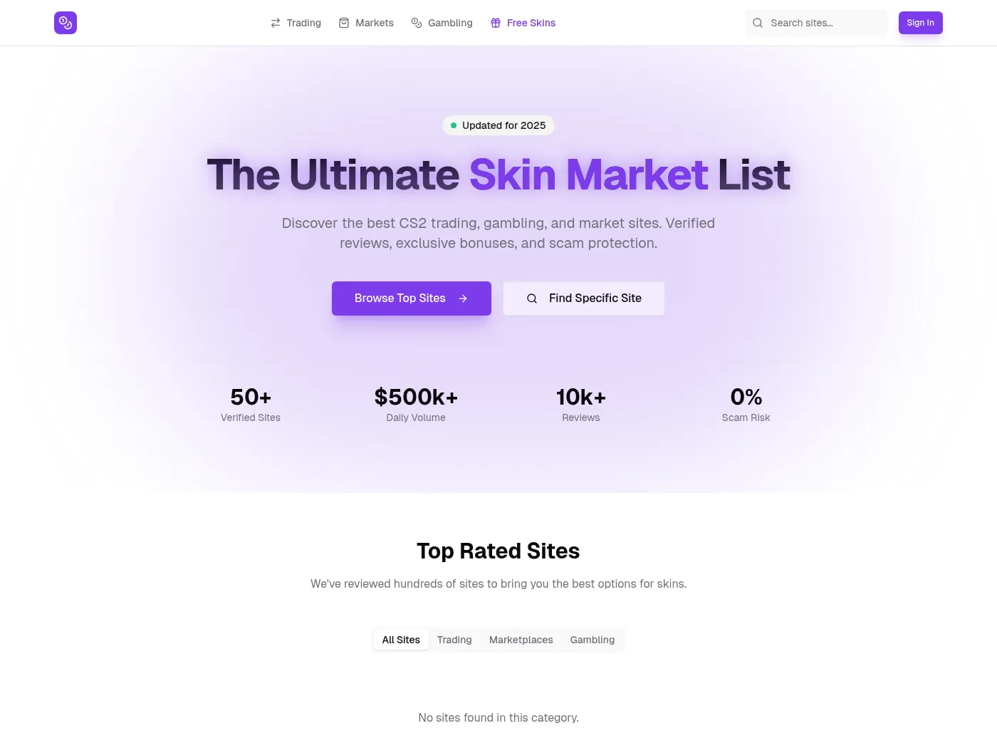 Skin Marketplace Web