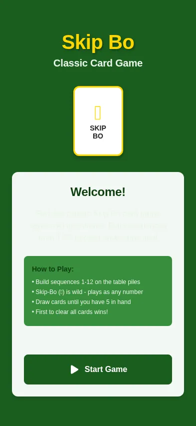 Skip Bo Android Game