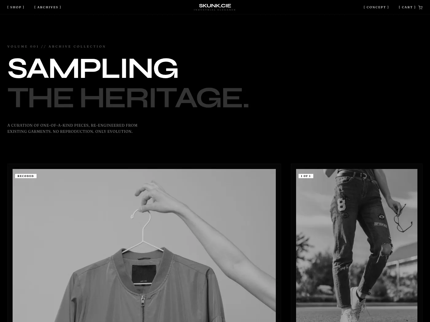 Skunk.cie E-Shop Experience