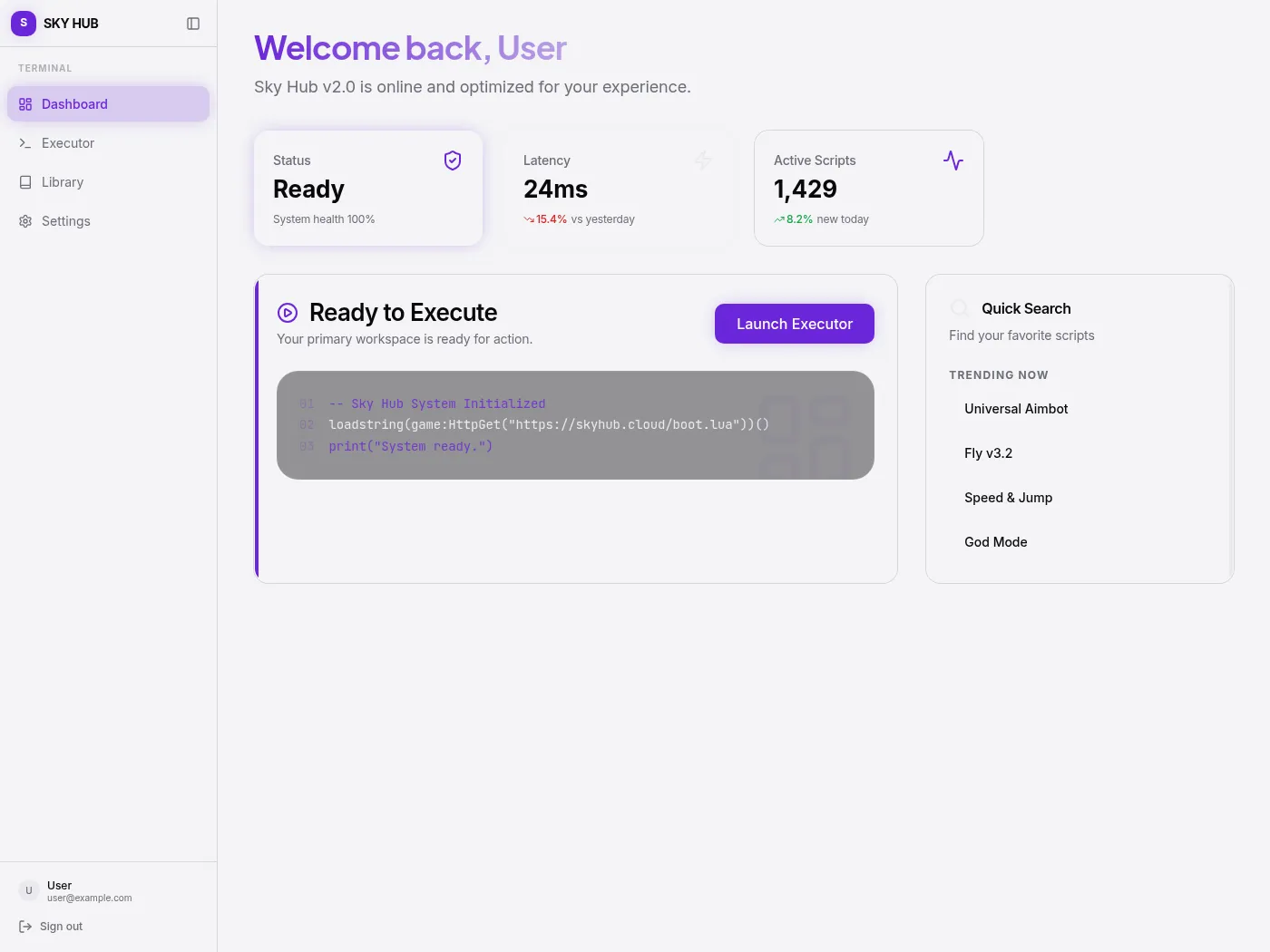 Sky Hub Game Script Clone