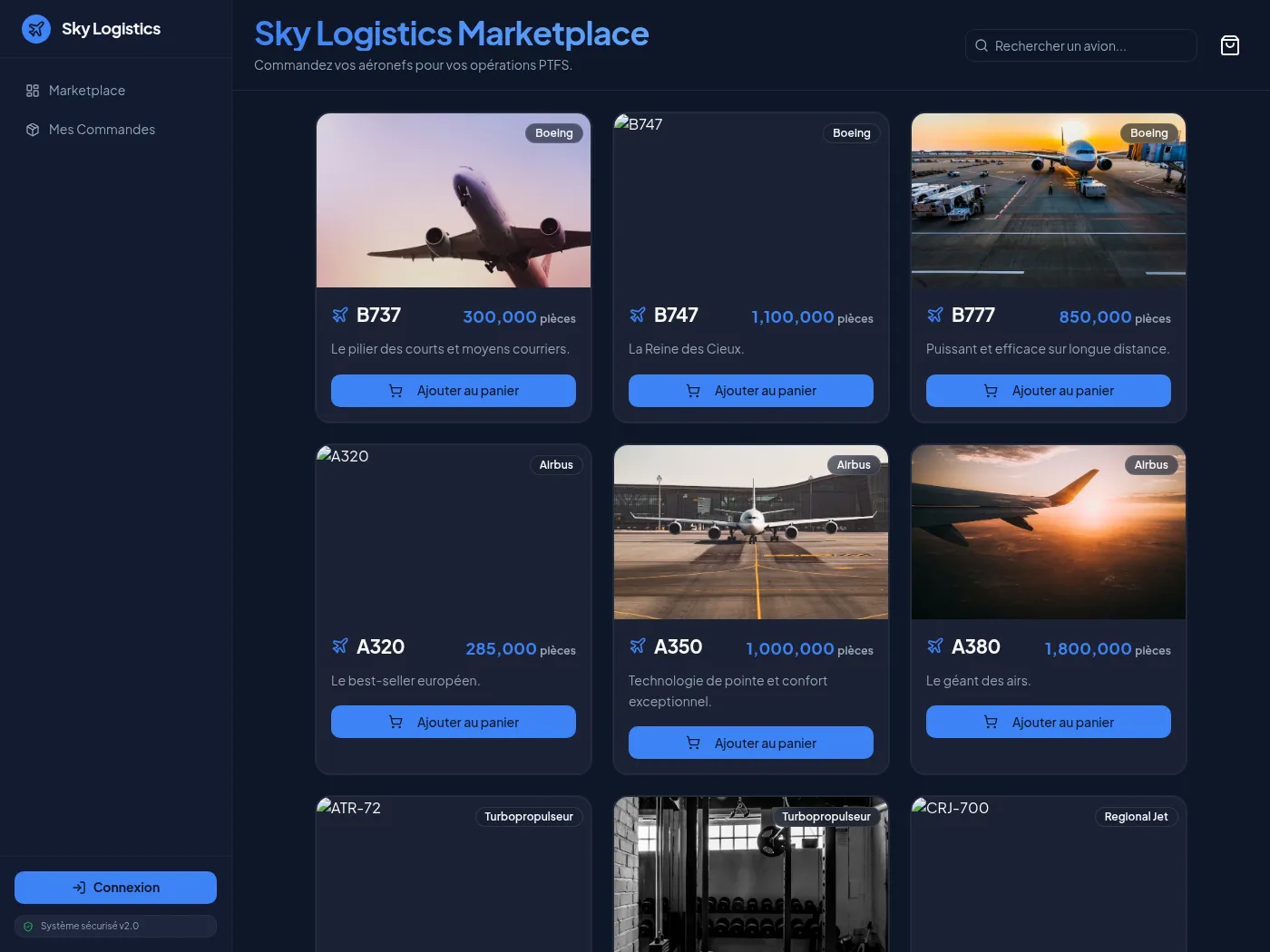 Sky Logistics Marketplace