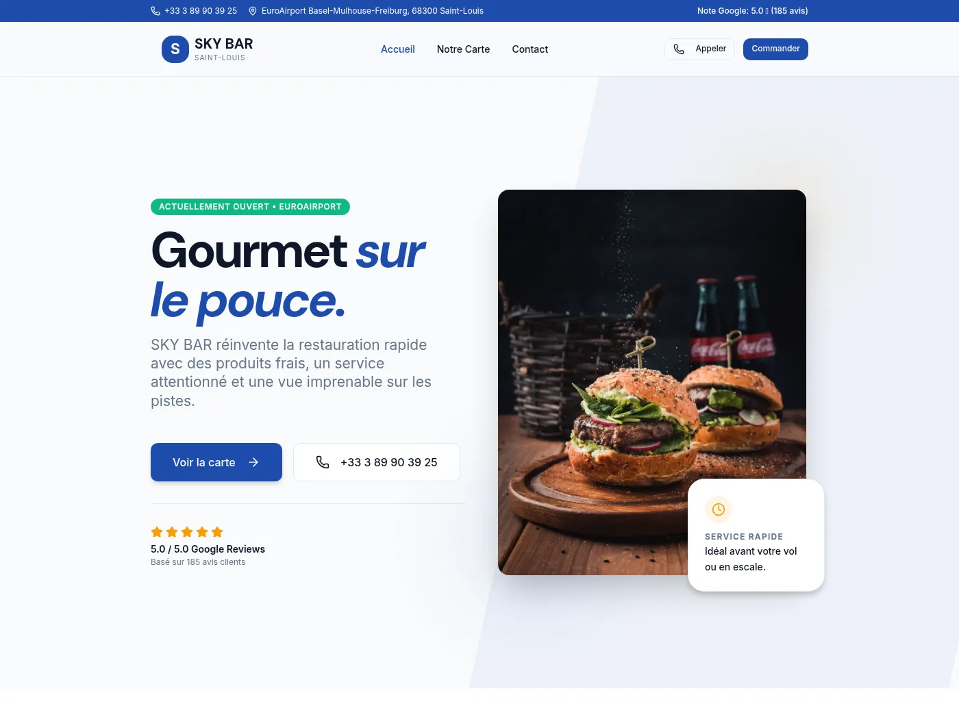 SKY BAR Web Presence