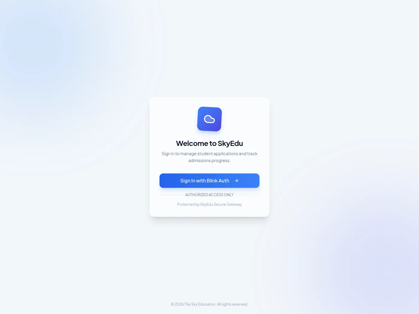 SkyEdu Application Tracker