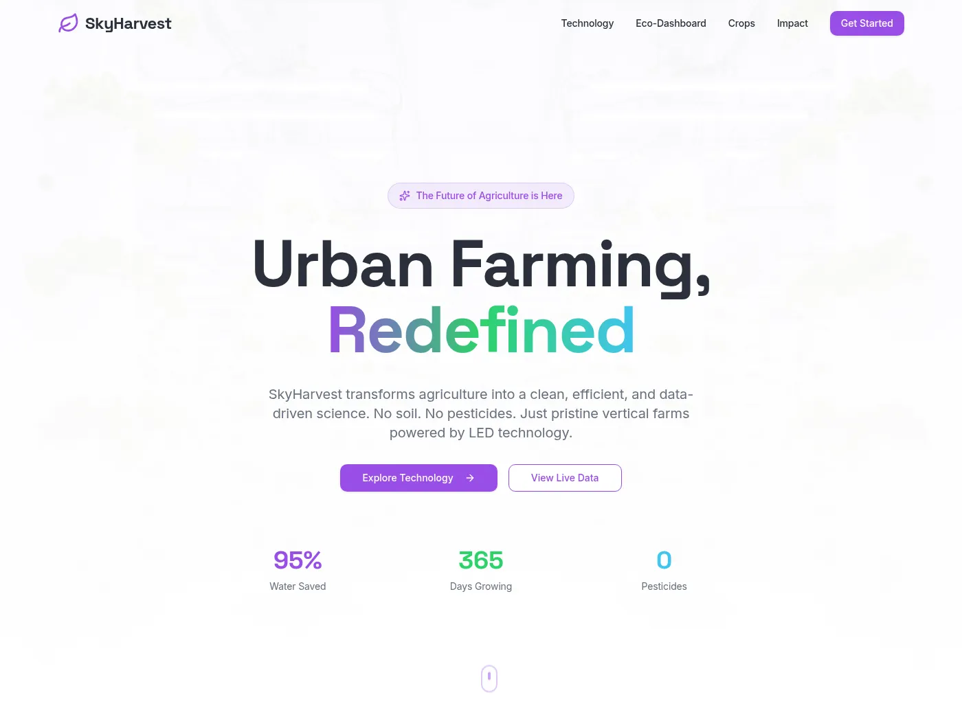 SkyHarvest Vertical Farming Web