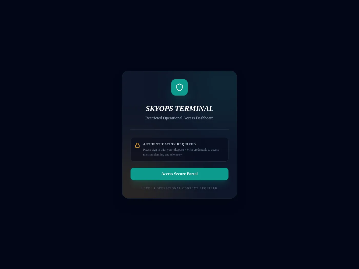SkyOps Dashboard Prototype