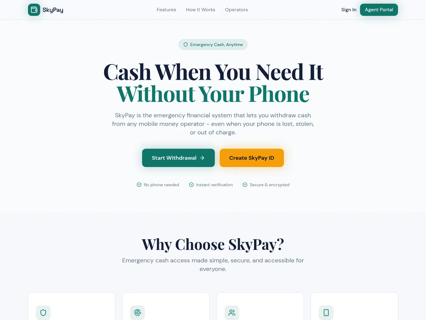 SkyPay Emergency Withdraw