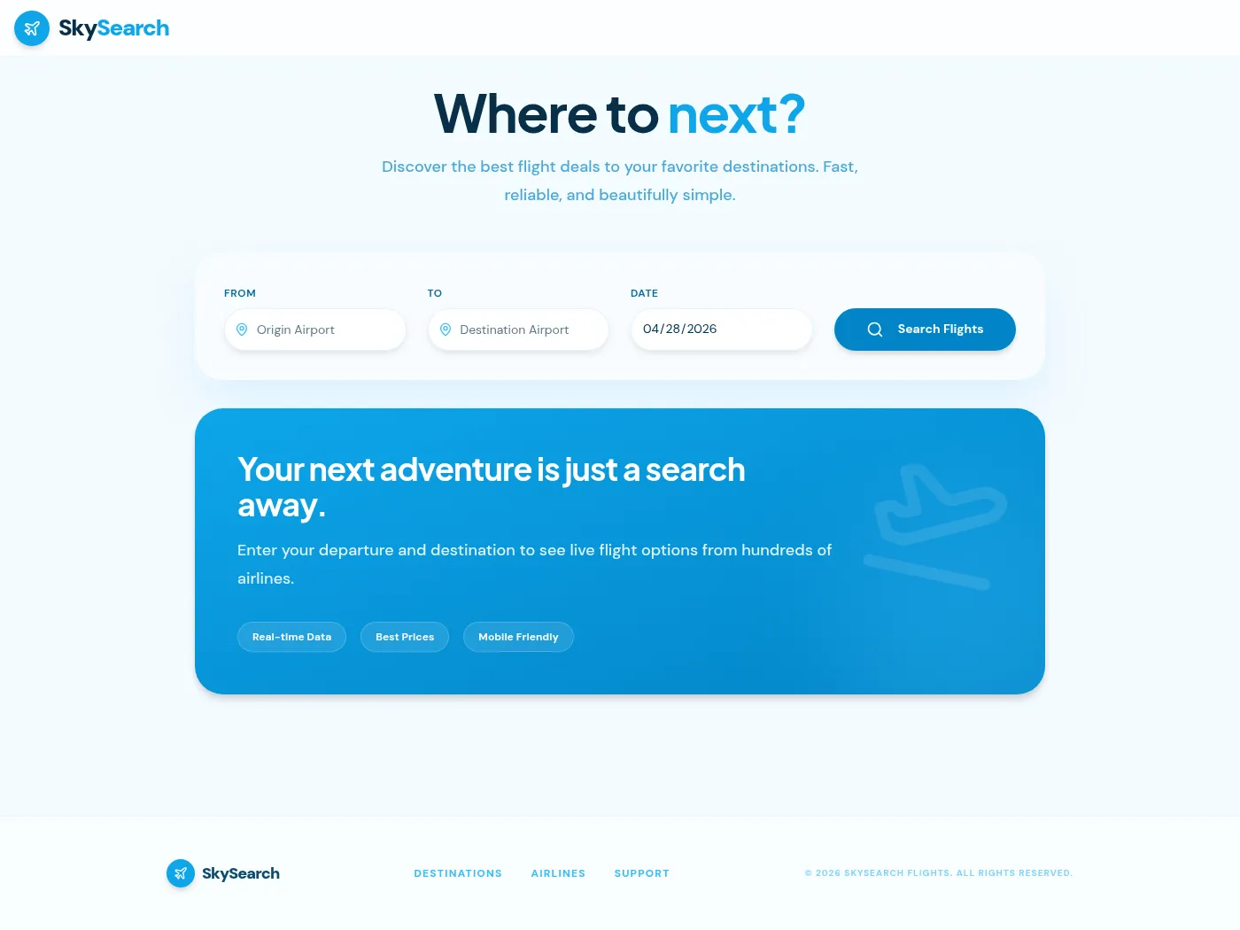SkySearch Flights