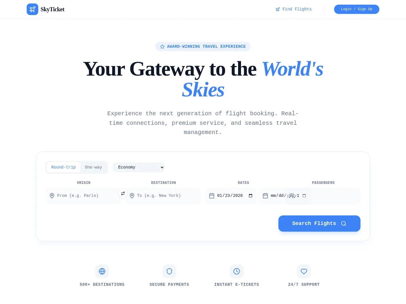 SkyTicket Platform