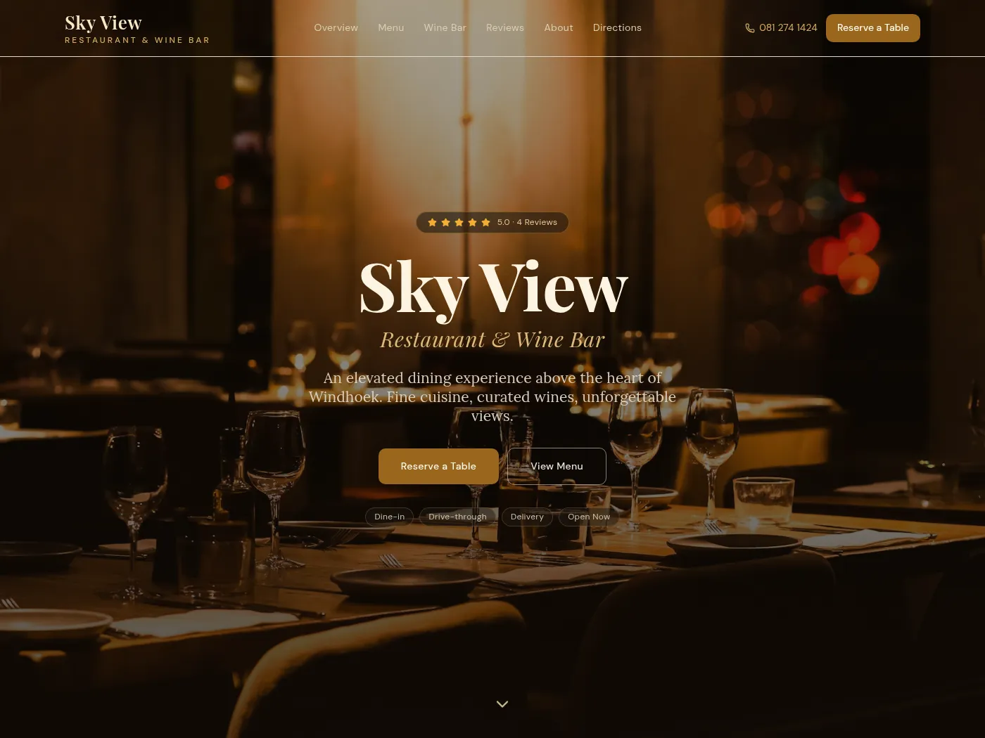 Sky View Restaurant Hub