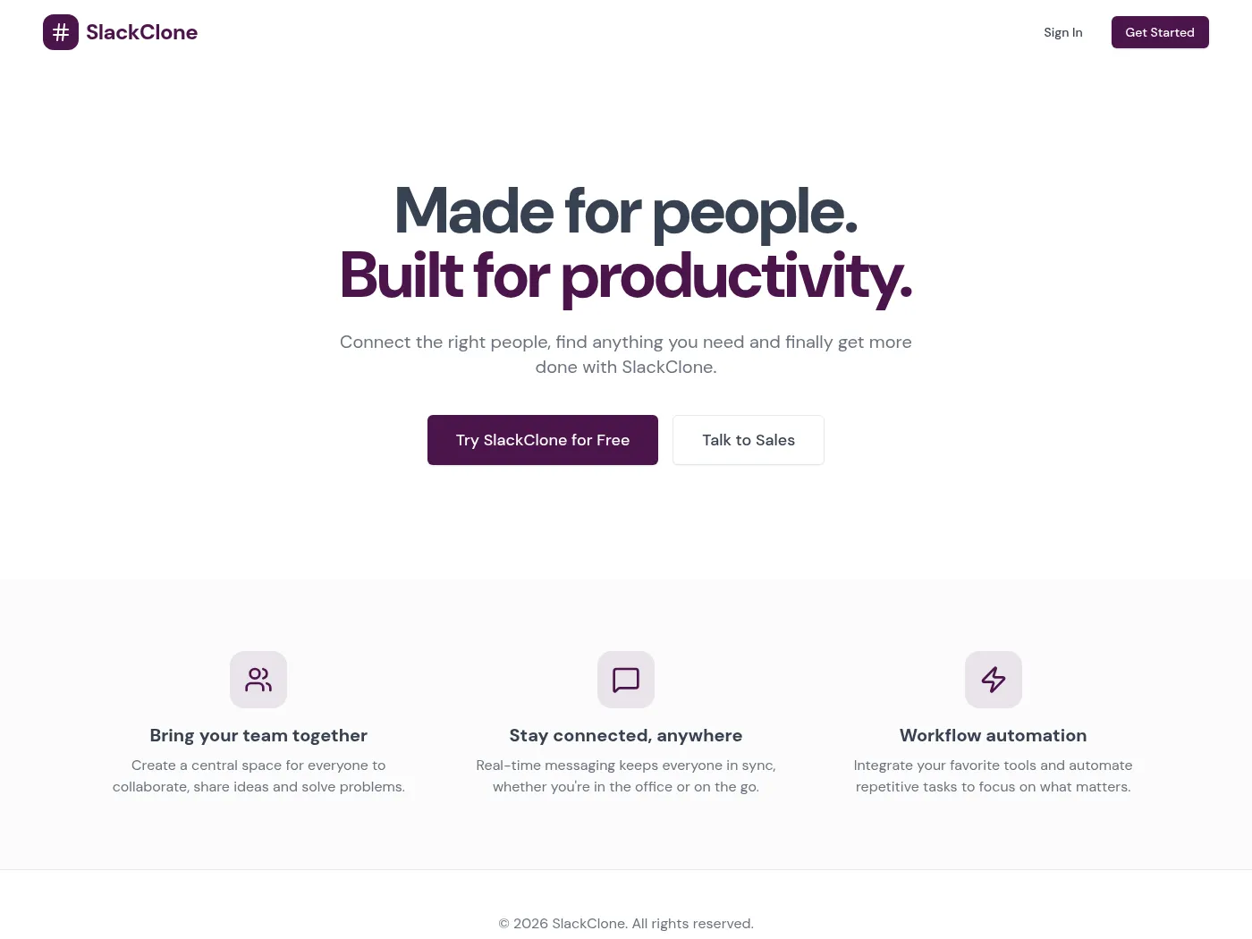 Slack Clone