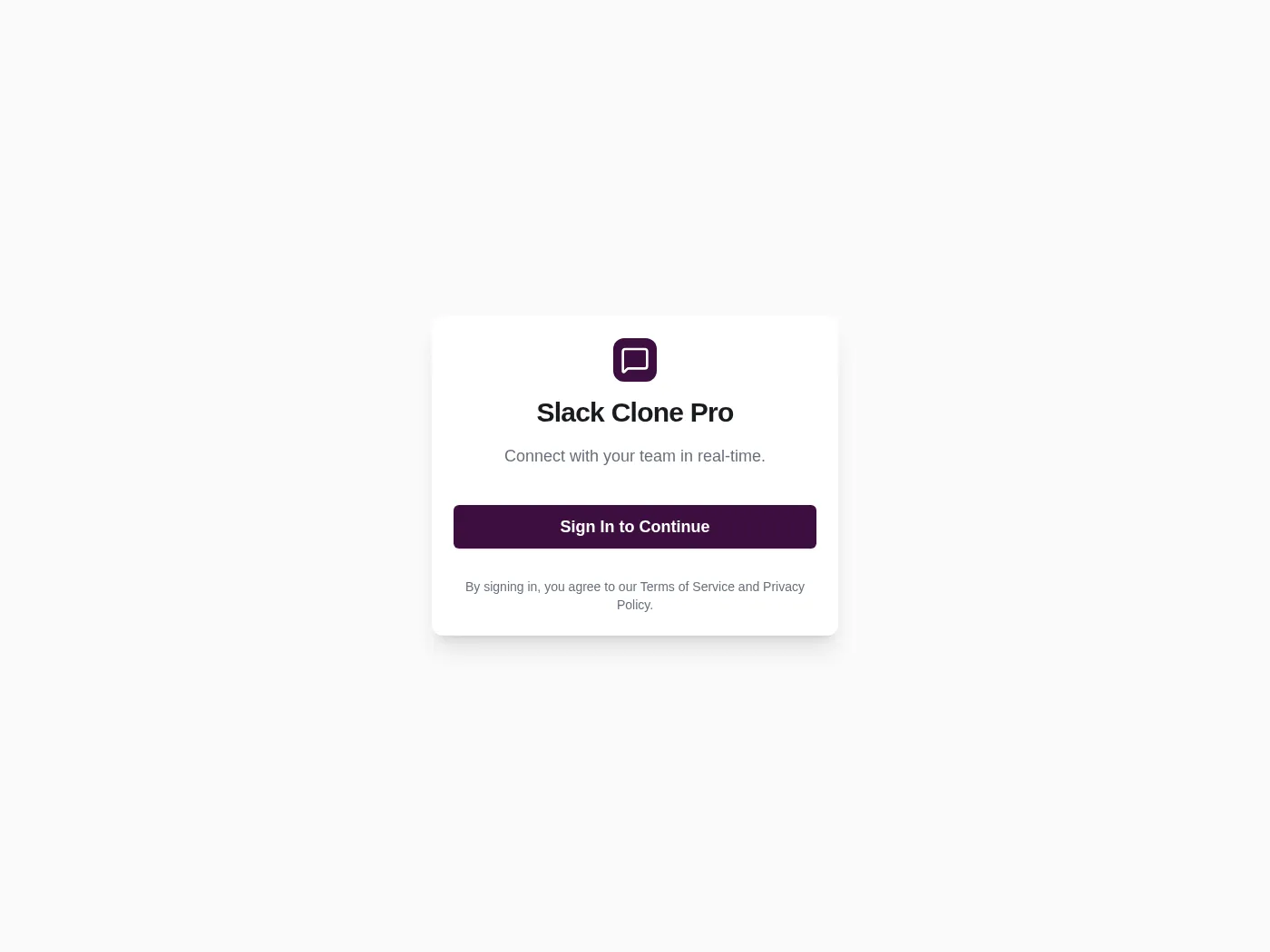 Slack Clone Pro