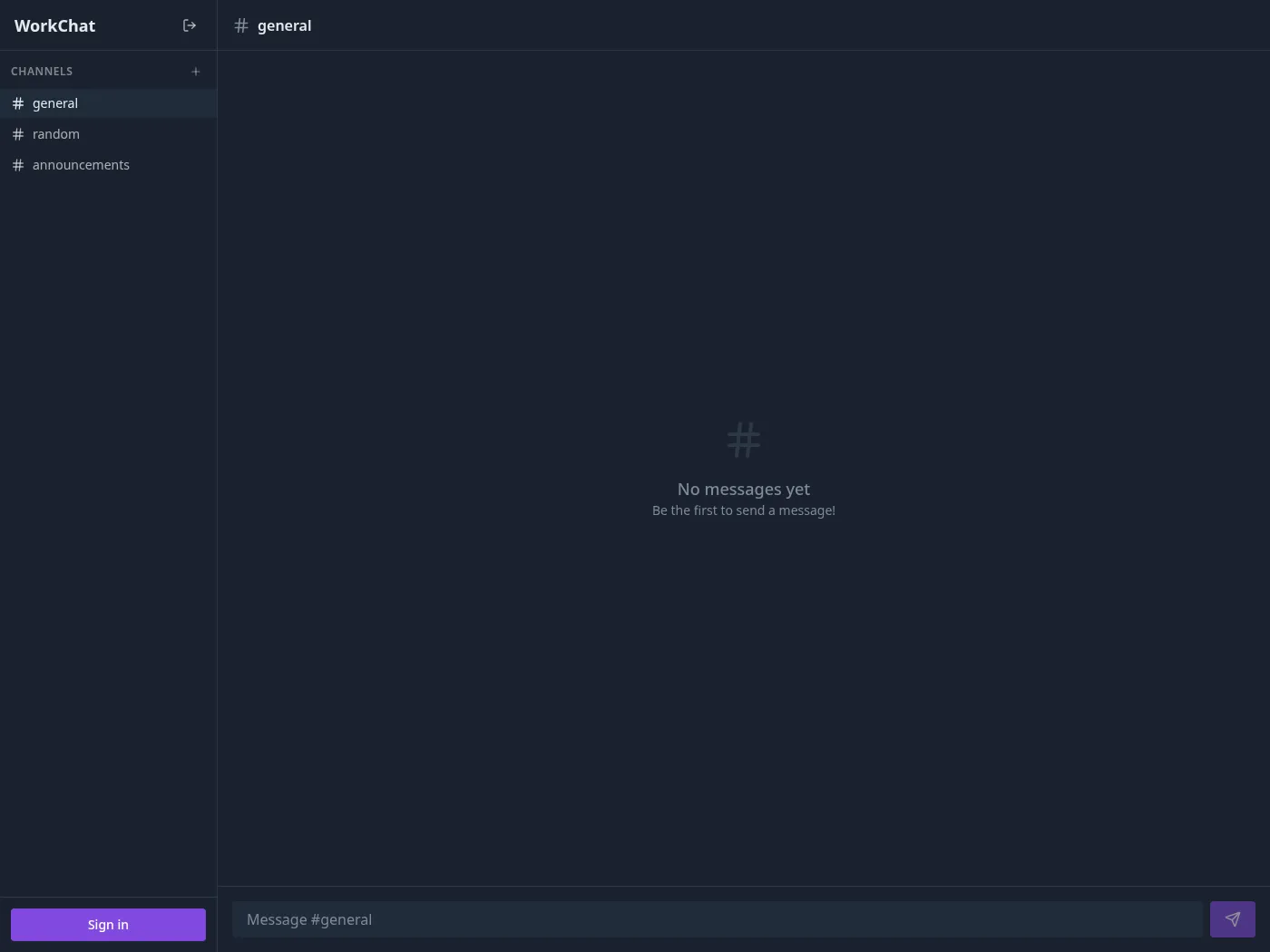 WorkChat Clone