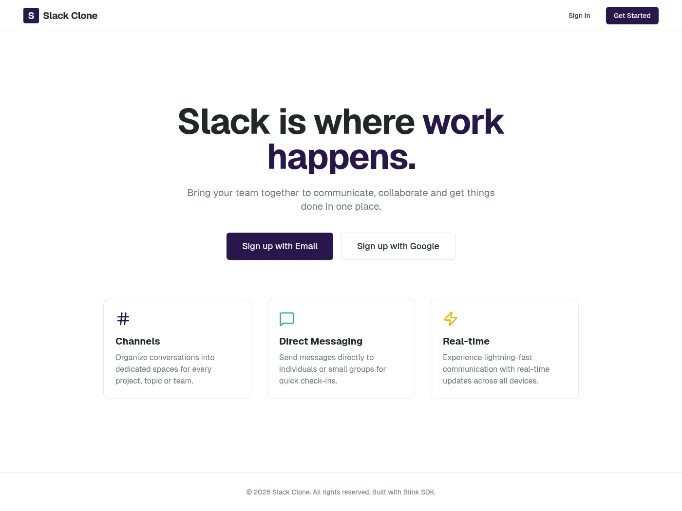 Slack Clone