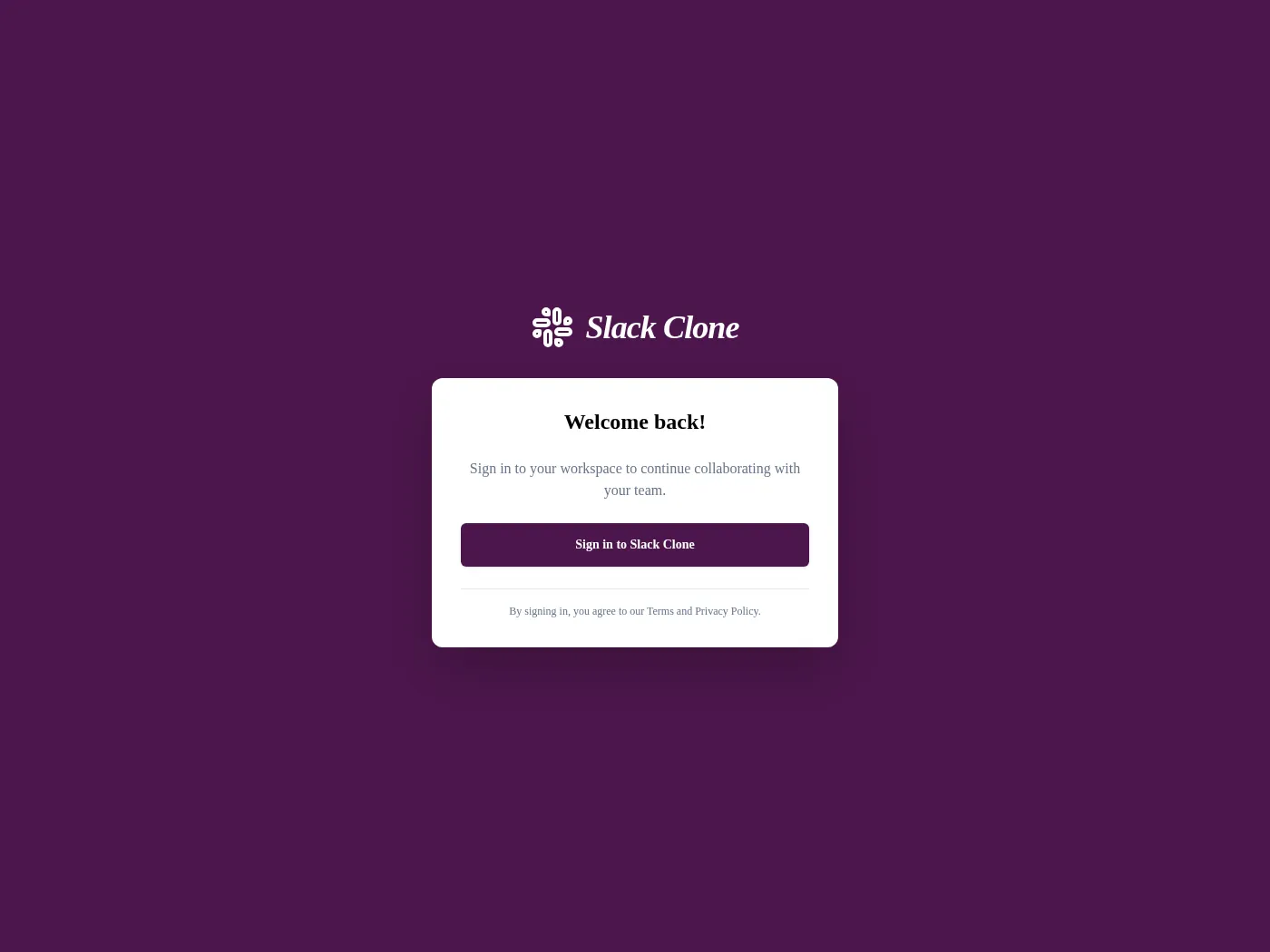 Slack Clone