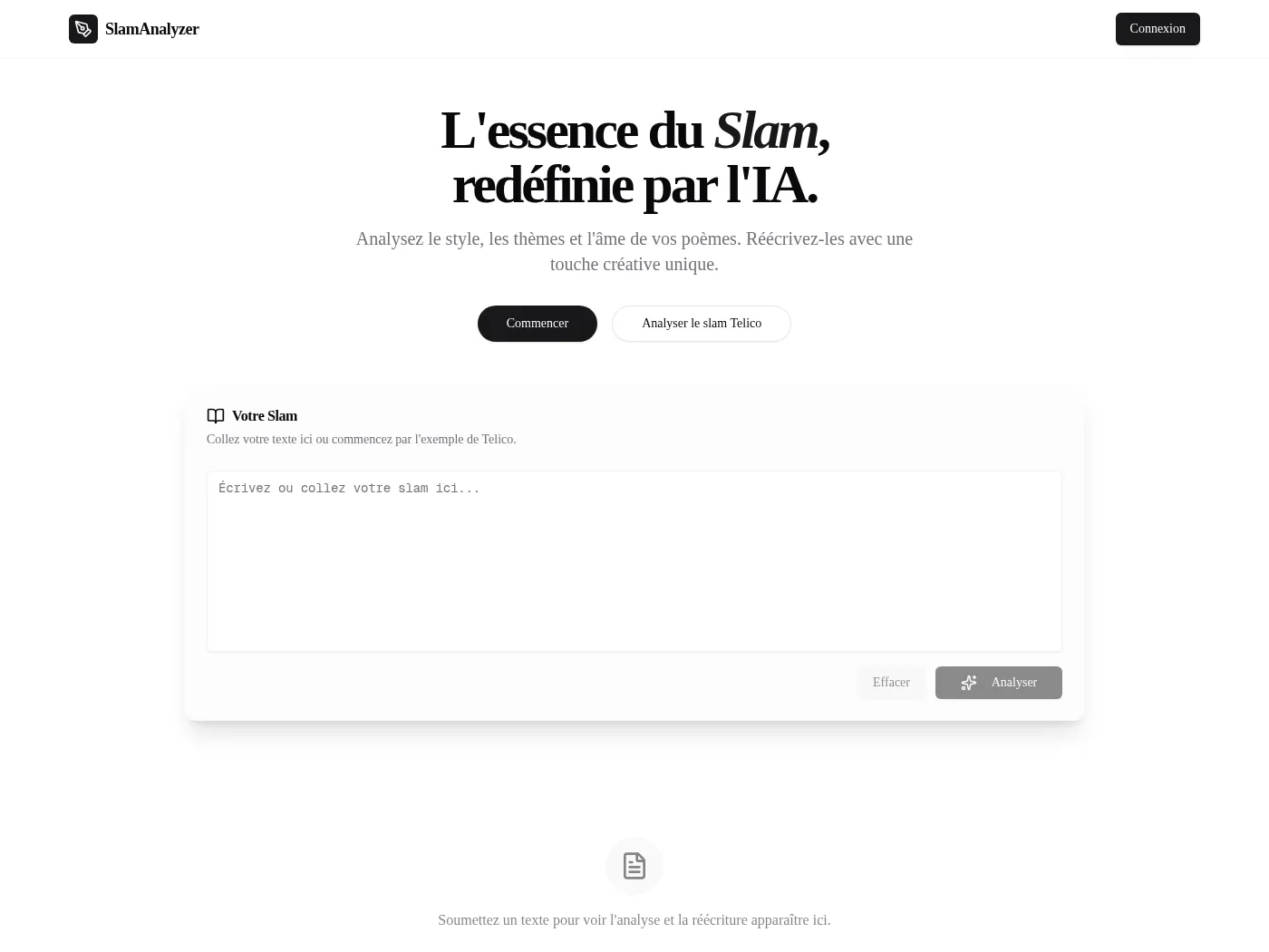 Slam Analyzer & Rewriter