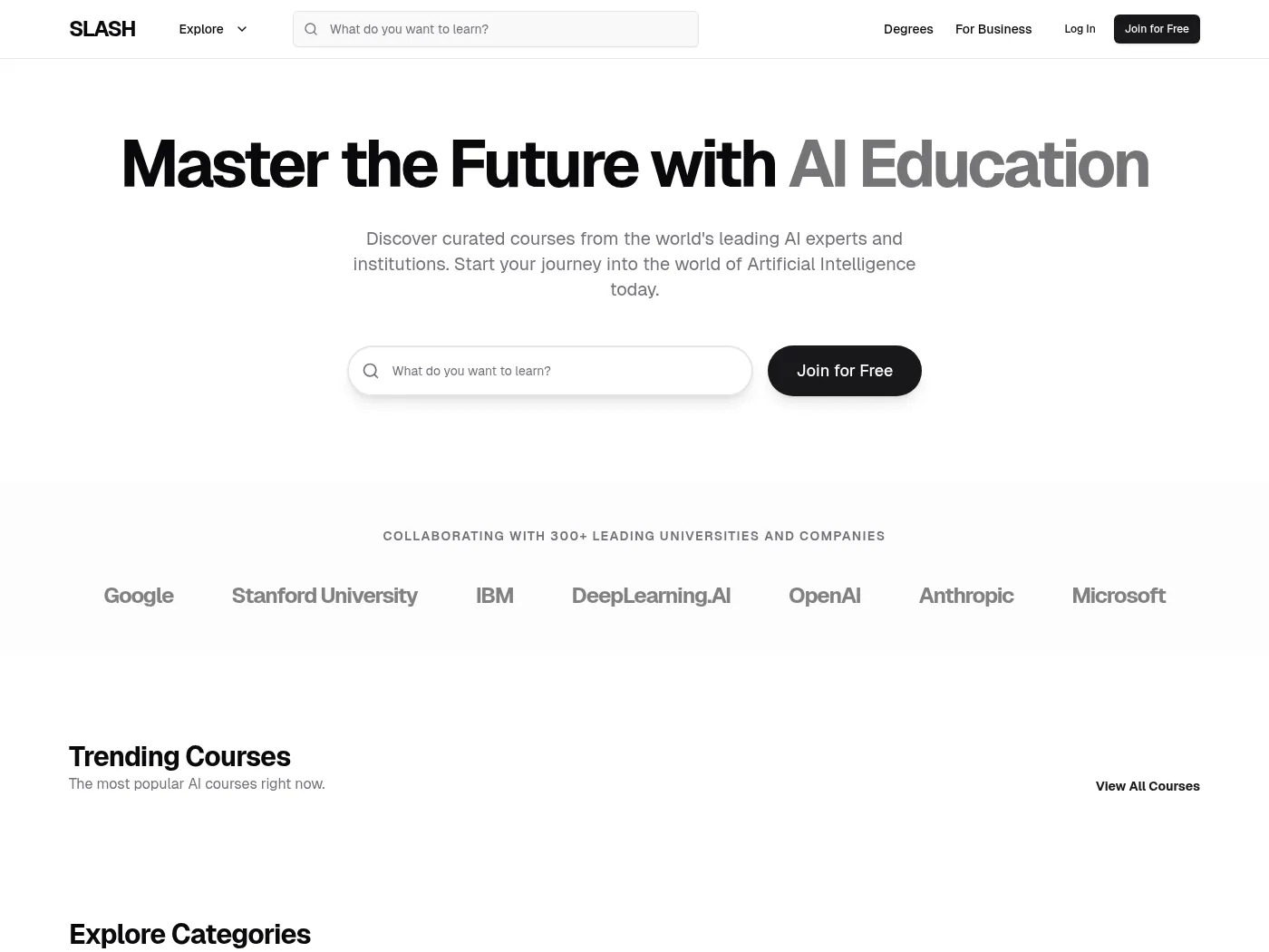 Slash AI Catalogue