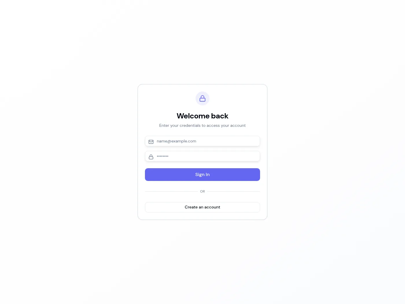 Sleek Login App