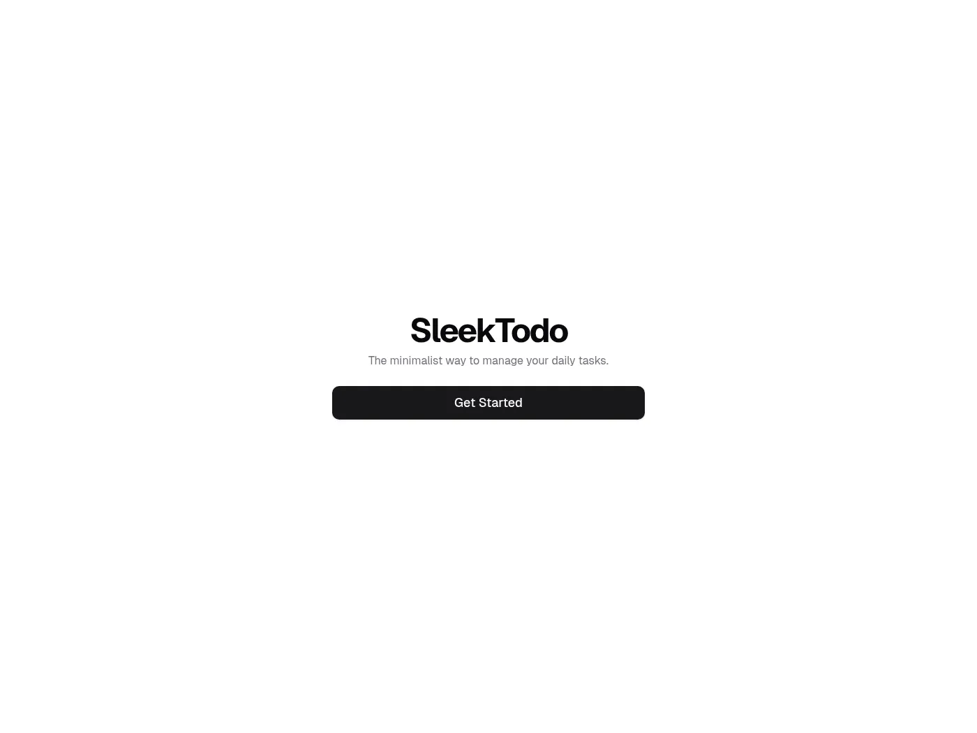 SleekTodo App