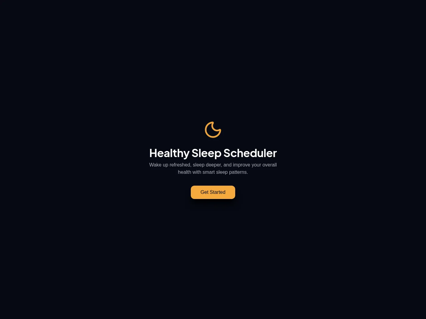Healthy Sleep Scheduler