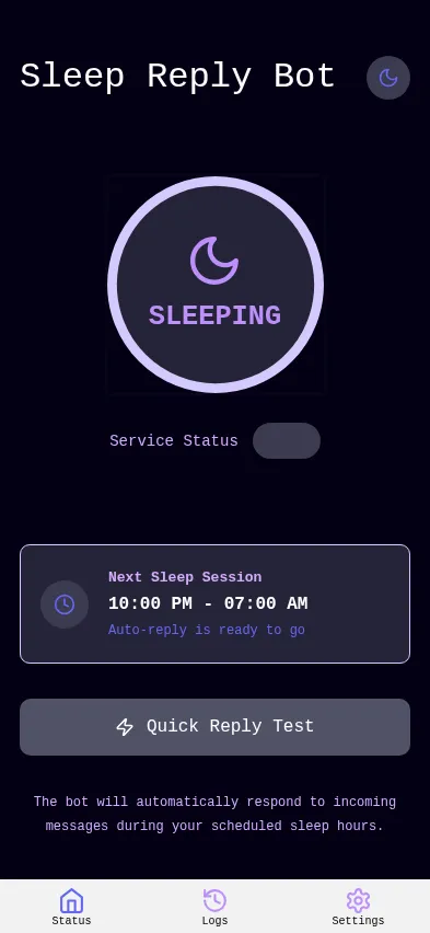 Sleep Reply Bot