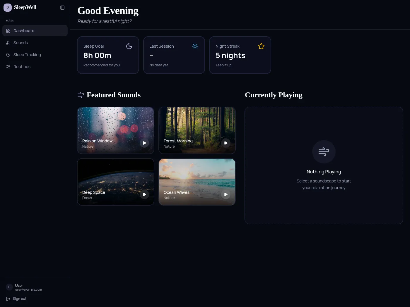 SleepWell App