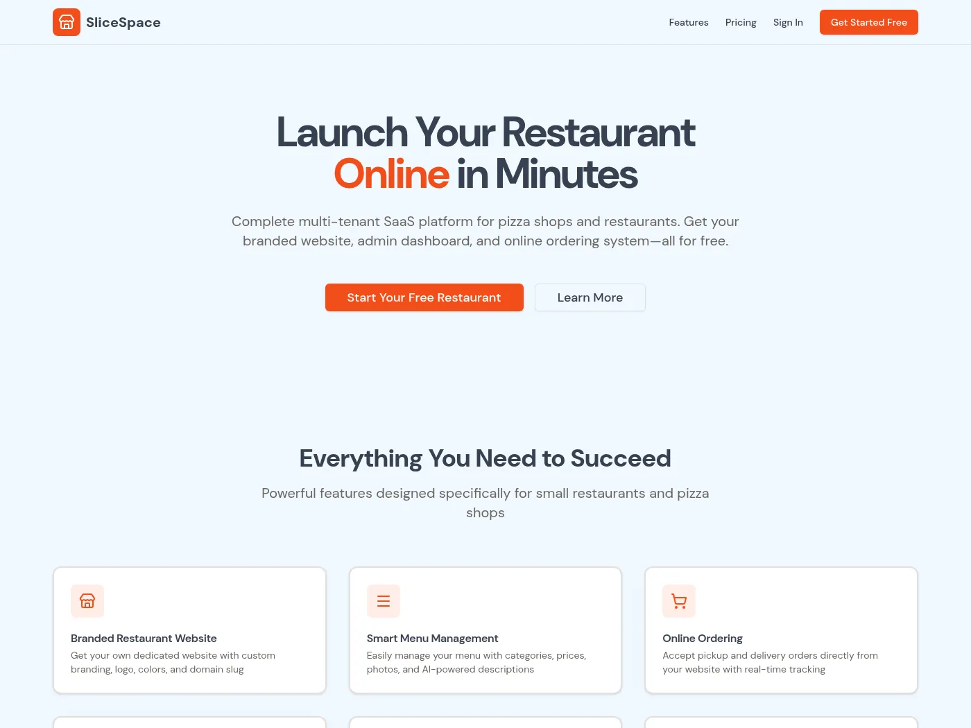 SliceSpace SaaS Platform