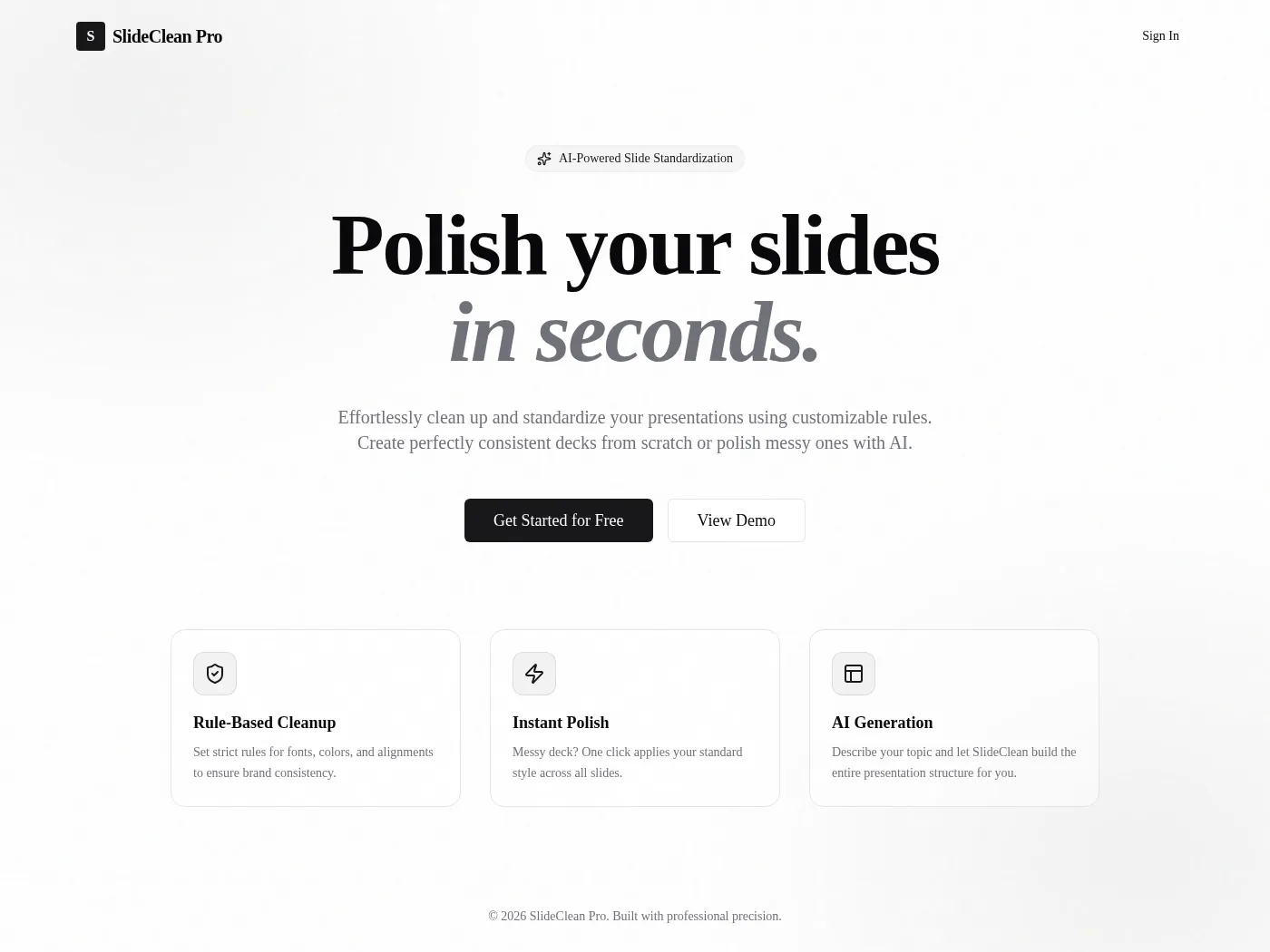 SlideClean Pro