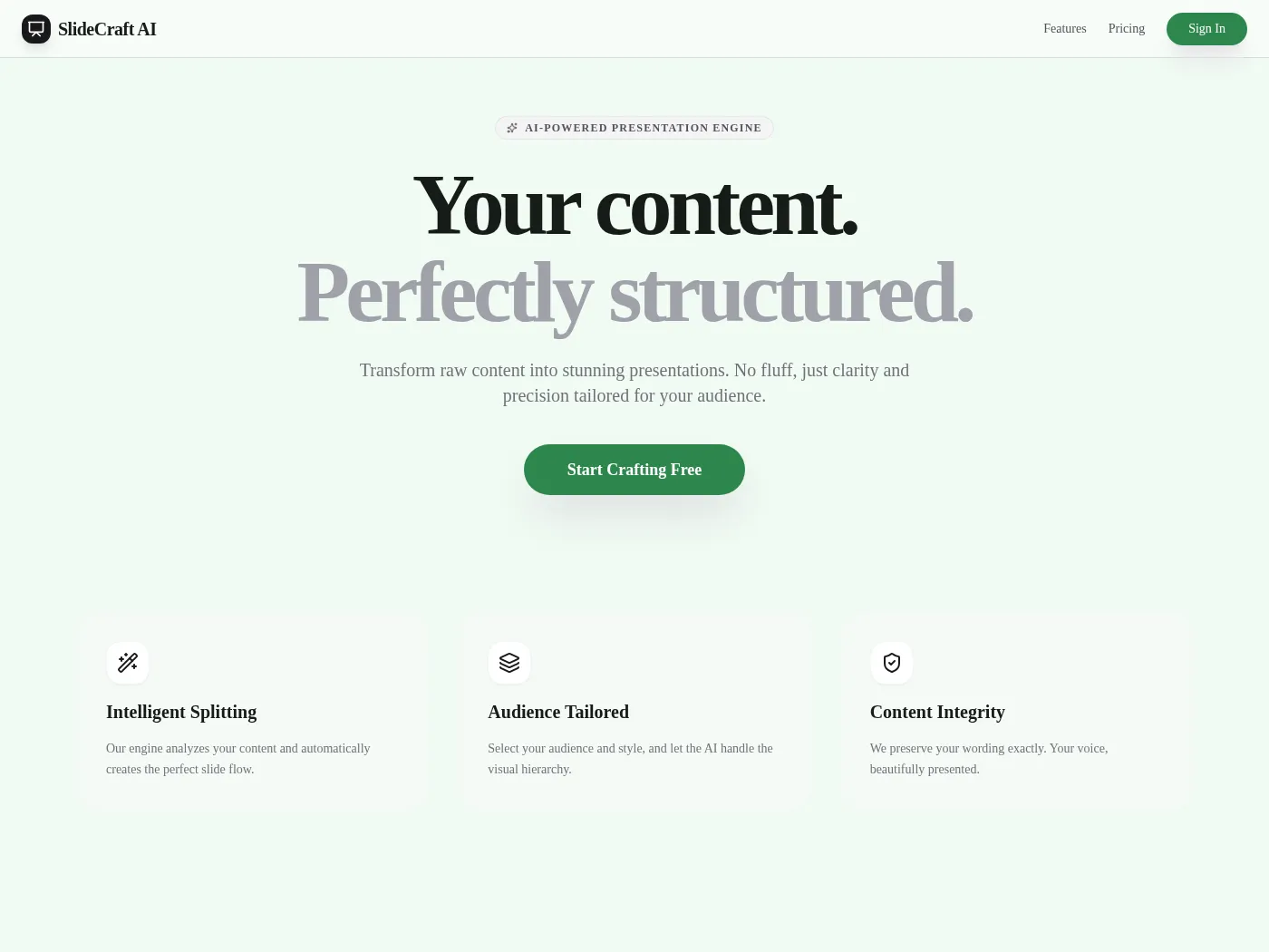 SlideCraft AI