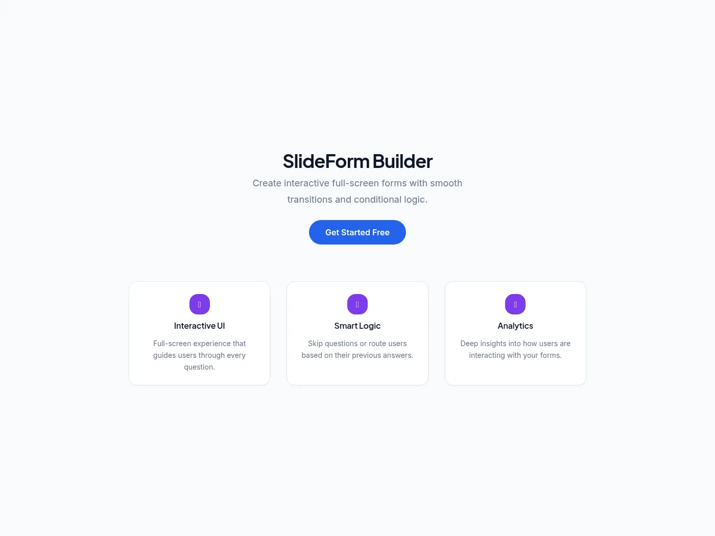 SlideForm Builder