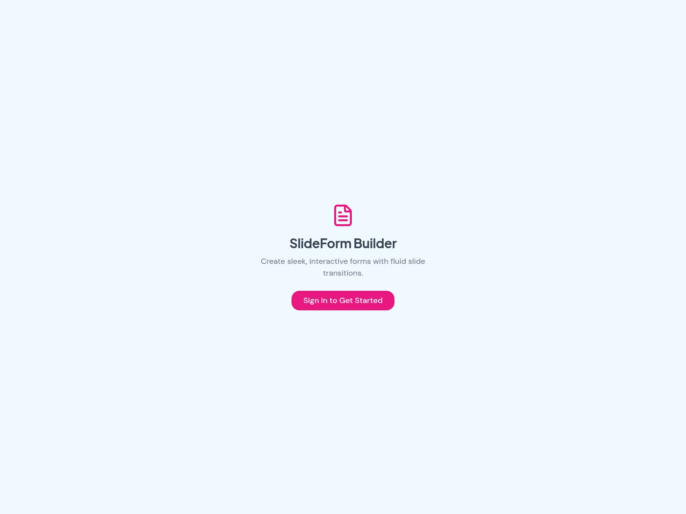 SlideForm Builder