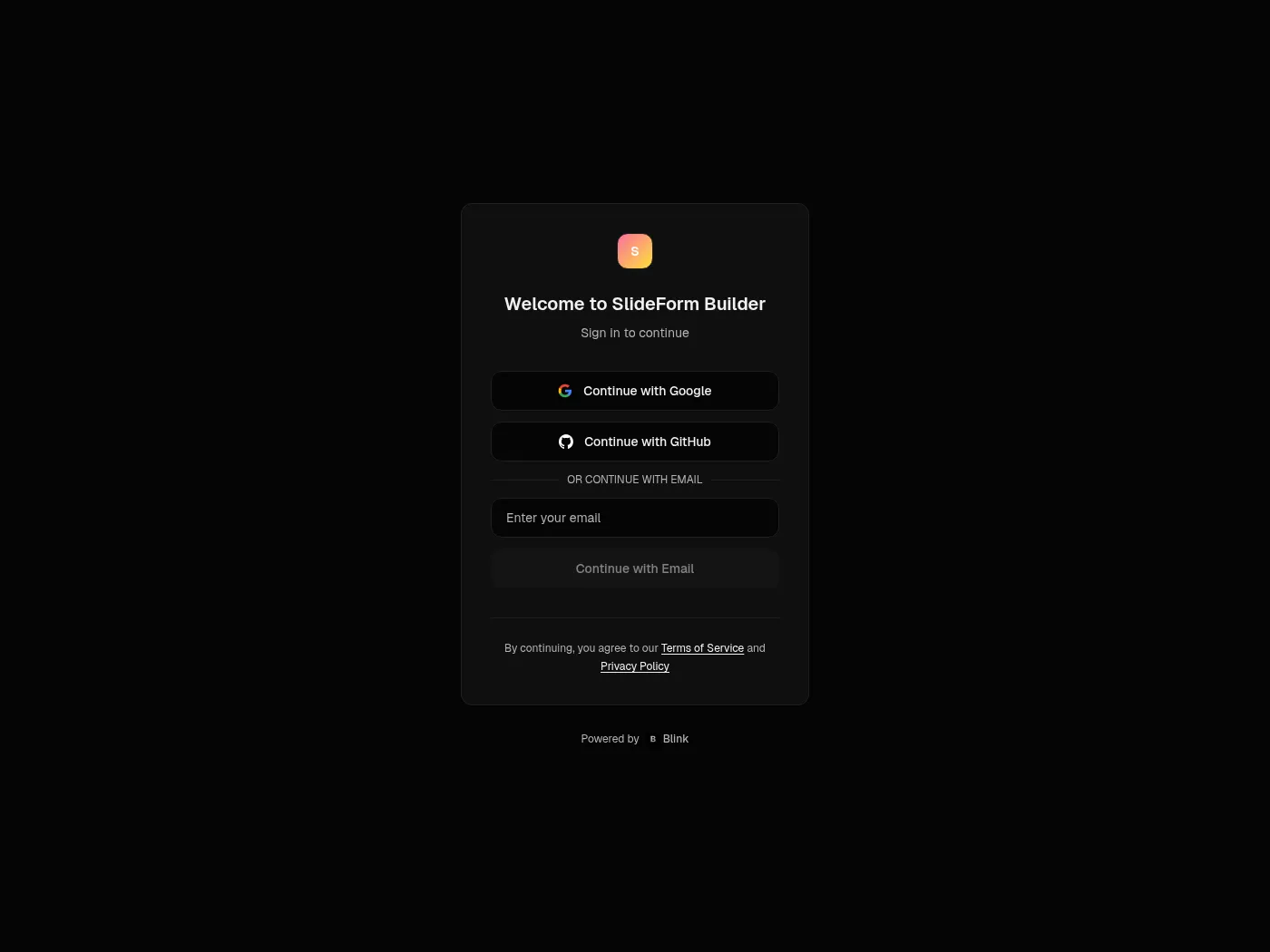 SlideForm Builder
