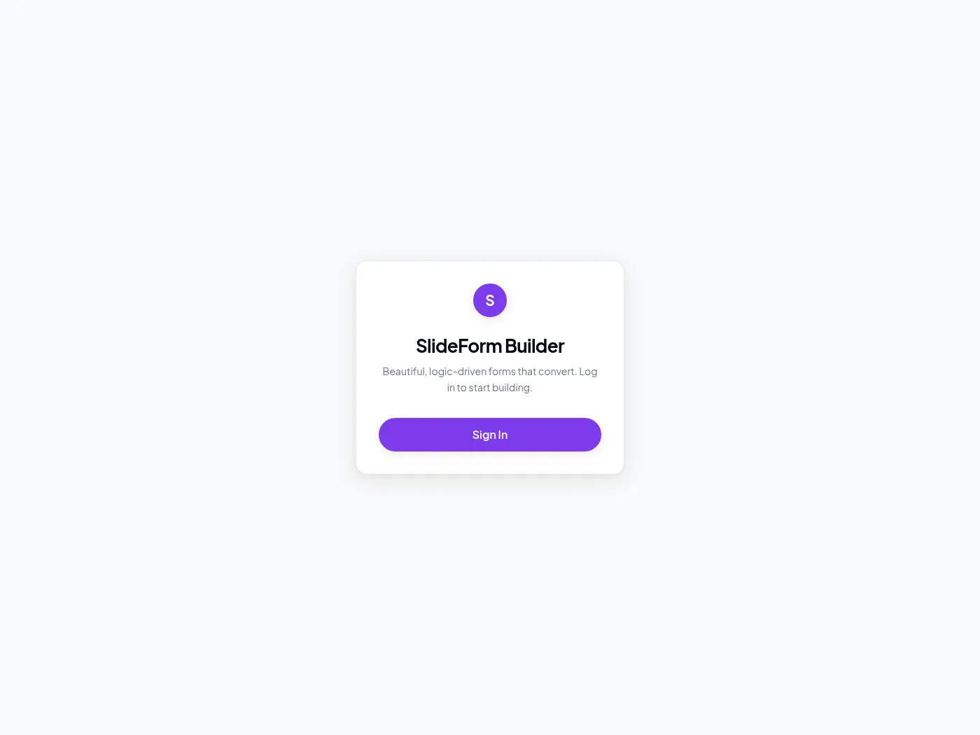 SlideForm Builder