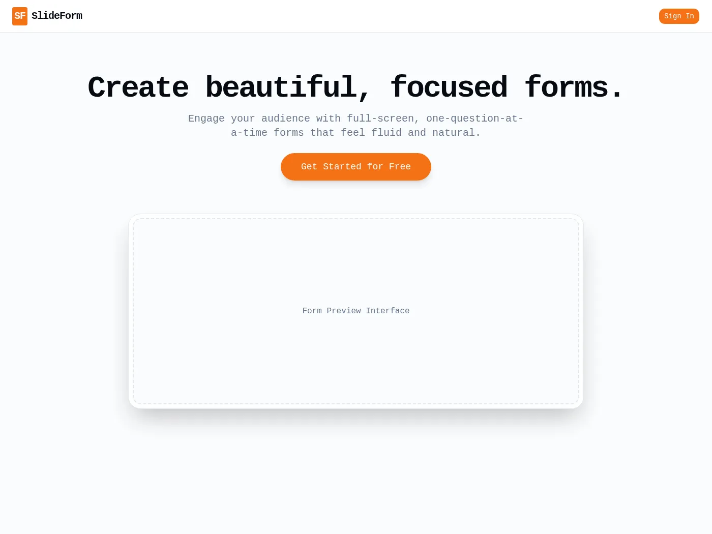 SlideForm Builder