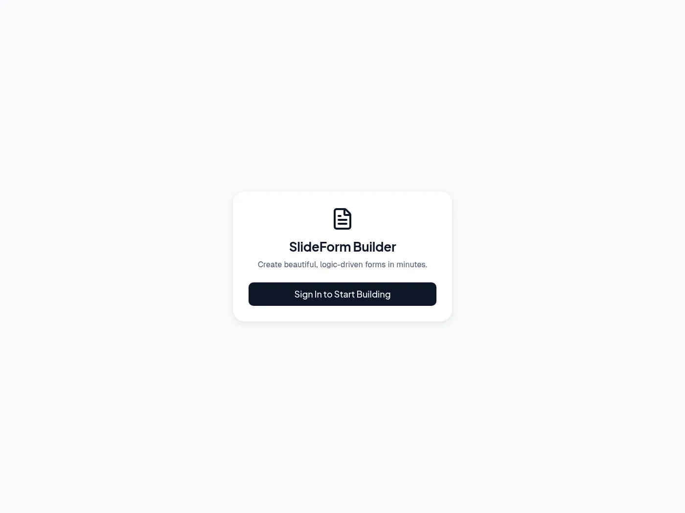 SlideForm Builder