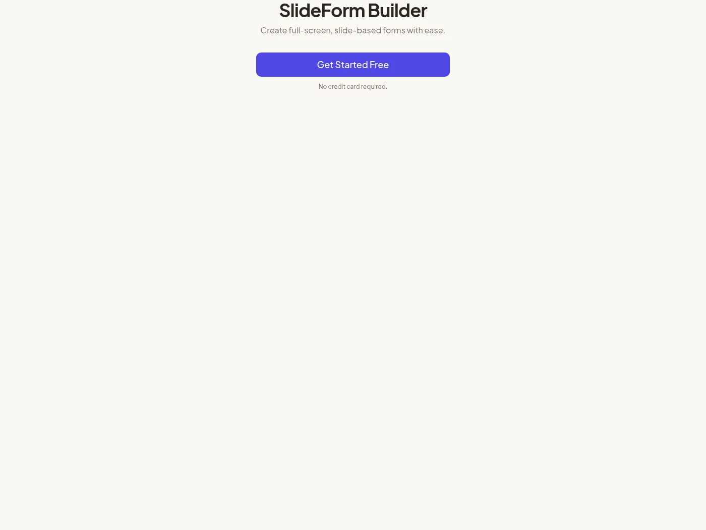 SlideForm Builder