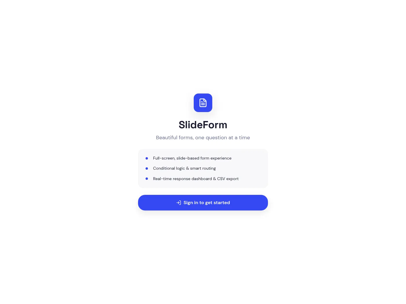 SlideForm Builder