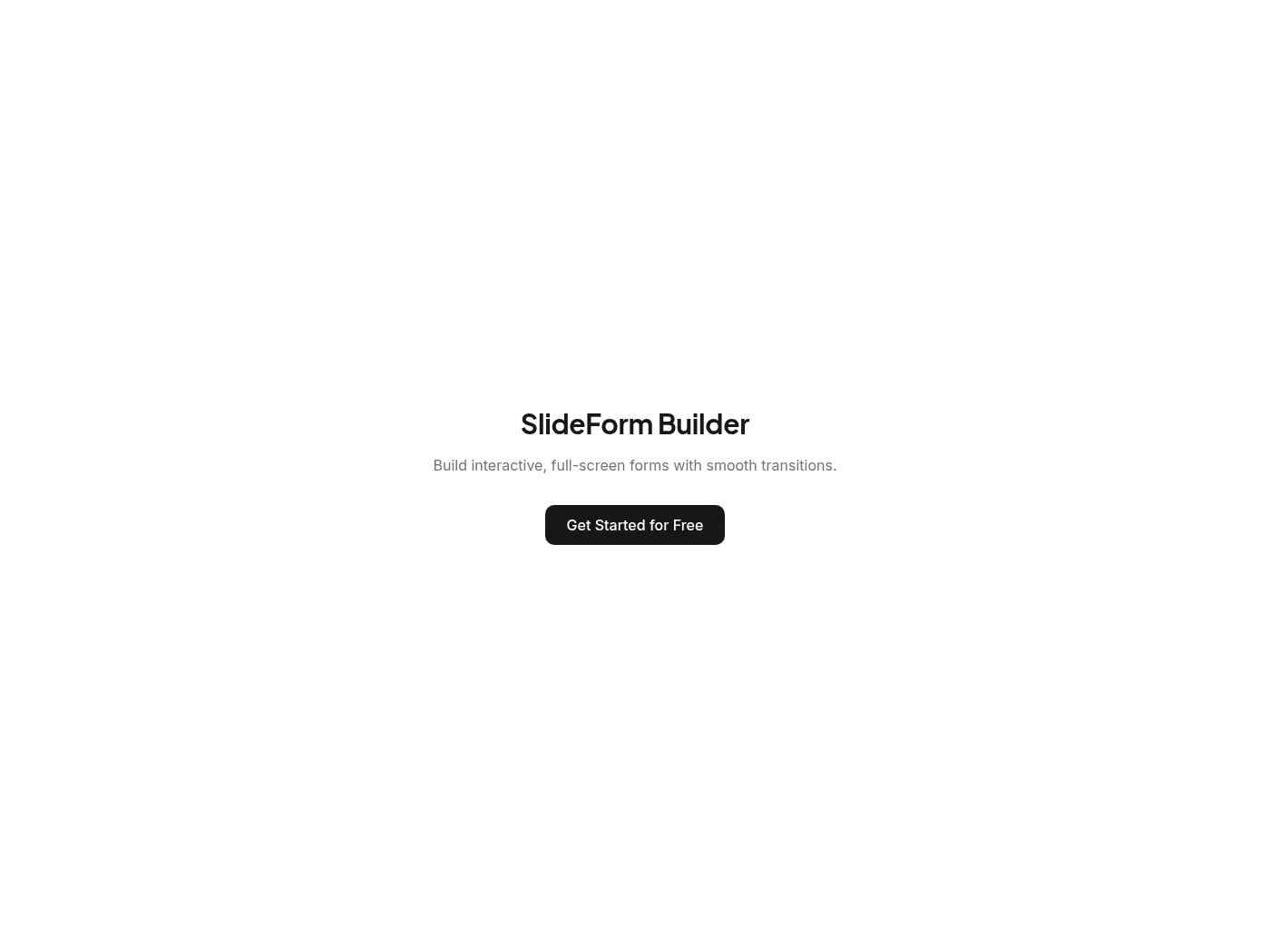 SlideForm Builder