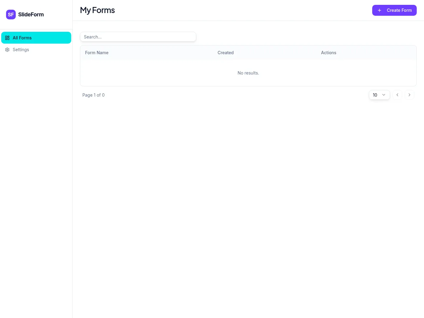 SlideForm Builder