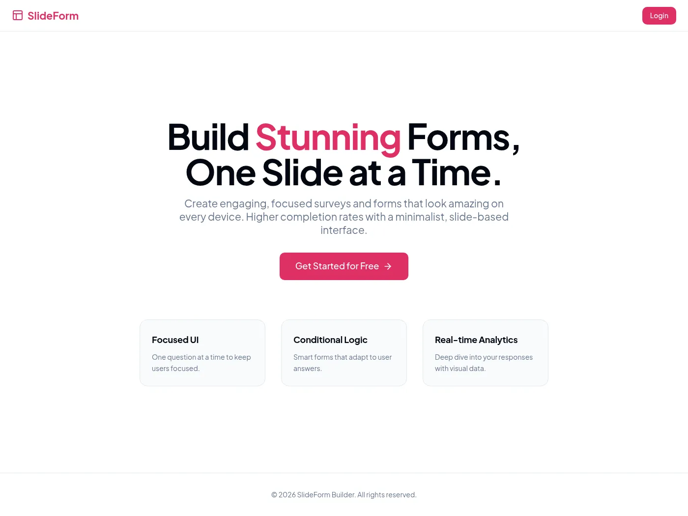 SlideForm Builder